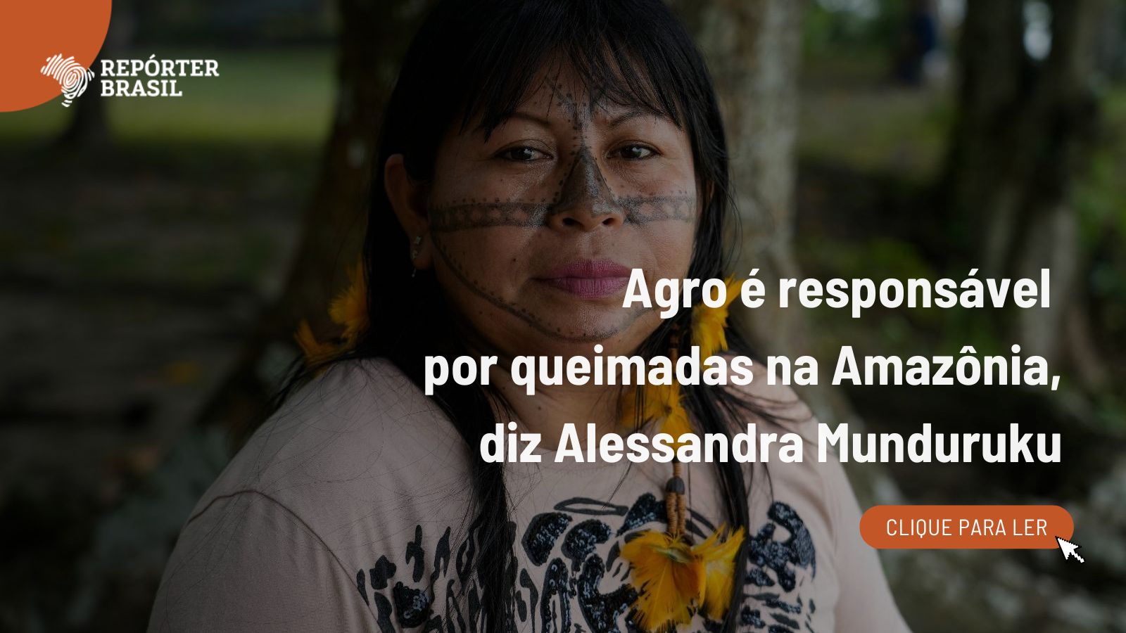 Queimadas na Amazônia: agro é o responsável, diz líder indígena