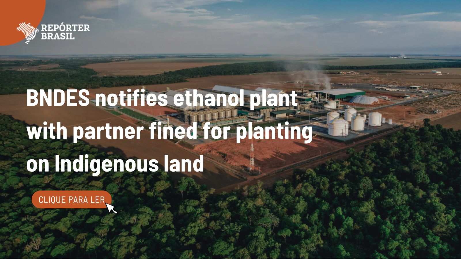 BNDES notifies ethanol plant with partner fined for irregular planting